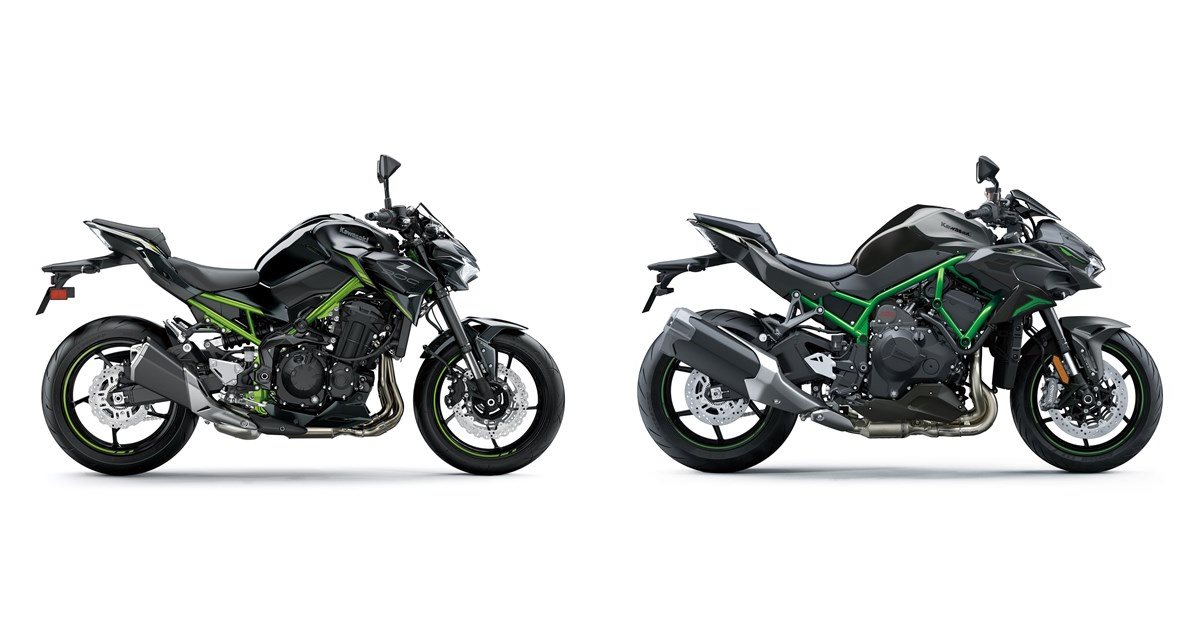 Motorrad Vergleich Kawasaki Z900 2022 vs. Kawasaki Z H2 2023