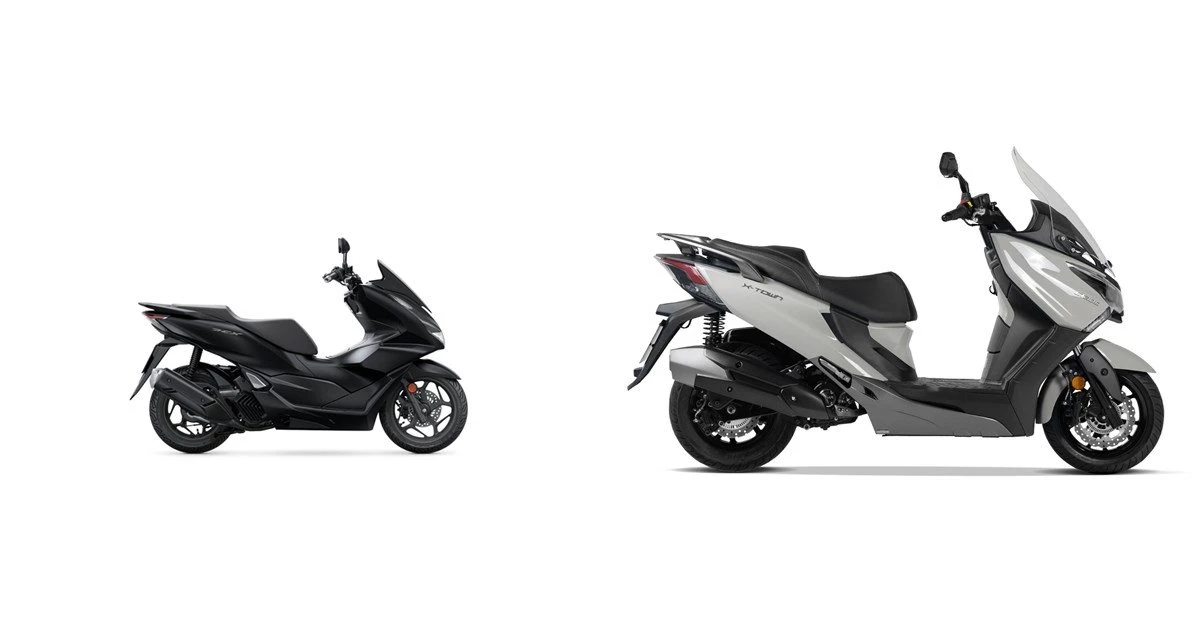 Motorrad Vergleich Honda PCX 125 2023 vs. Kymco X-Town CT 125i CBS 2022