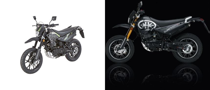 Kreidler DICE SM 125 2017 vs Kreidler Supermoto 125 DD 2009