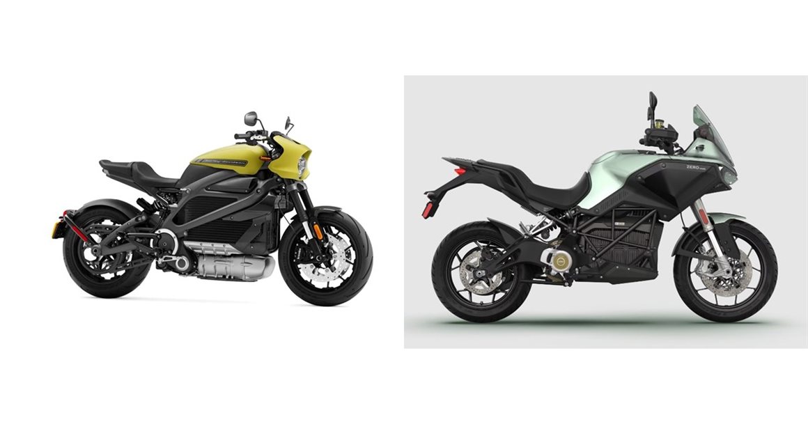 Motorrad Vergleich Harley-Davidson LiveWire ELW 2022 vs. Zero DSR/X 2023