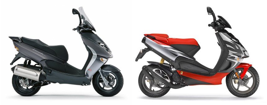 Motorrad Vergleich Aprilia Leonardo 125 2005 vs. Aprilia SR 50 Street 2009
