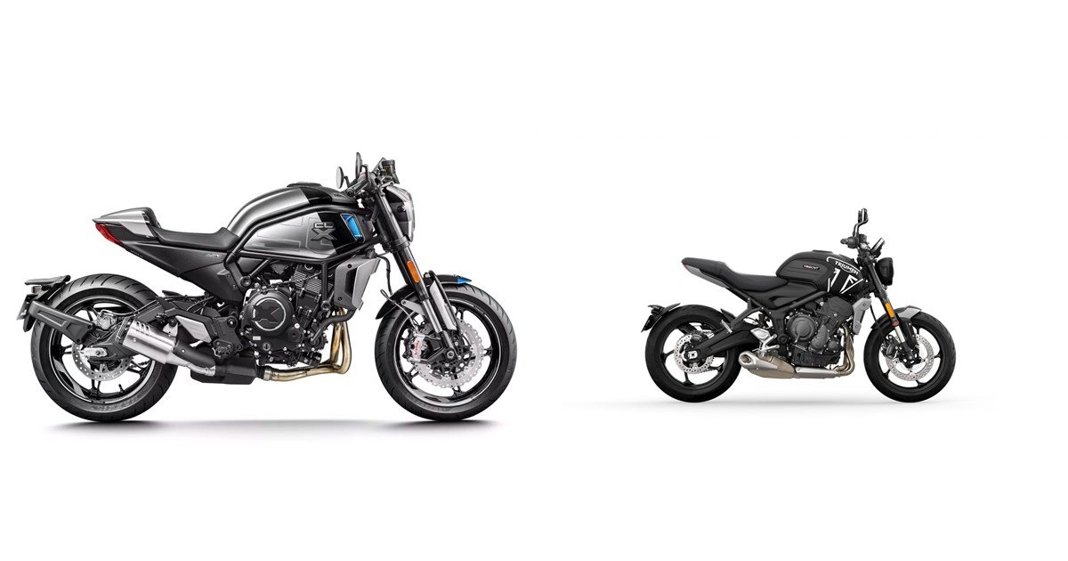 Motorrad Vergleich CFMOTO 700CL-X Sport 2023 vs. Triumph Trident 660 2021