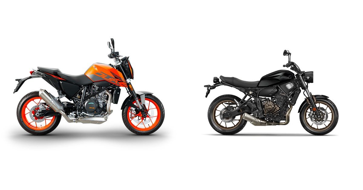 Motorrad Vergleich KTM 690 Duke 2019 vs. Yamaha XSR700 2018