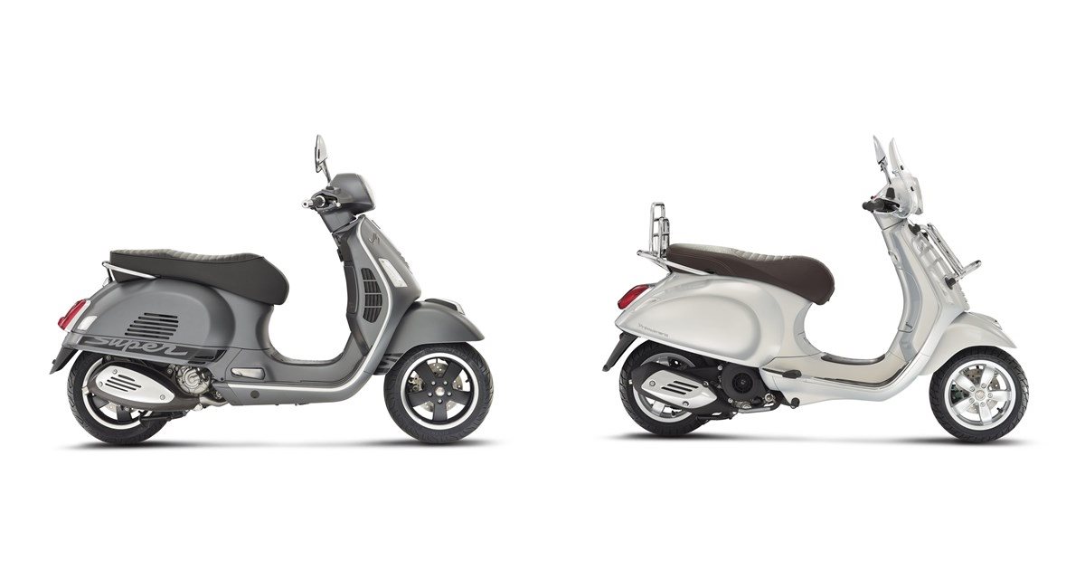 Motorrad Vergleich Vespa GTS 125 i.e. Super Sport 2015 vs. Vespa Primavera 125 i.e. 3V Touring 2015