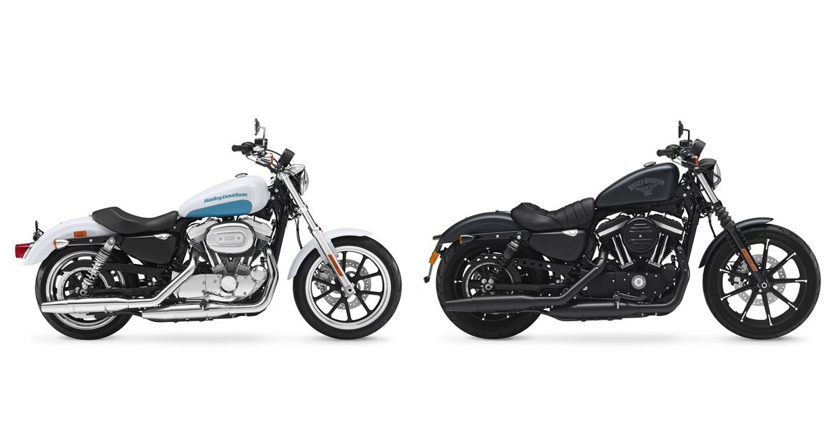 Motorrad Vergleich Harley-Davidson Sportster XL 883 L SuperLow 2017 vs. Harley-Davidson ...