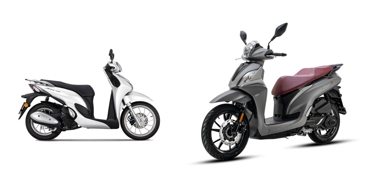 Motorrad Vergleich Honda SH Mode 125 2022 vs. Sym Symphony ST 125 2023