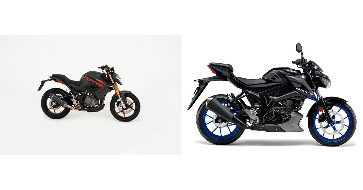 Motorrad Vergleich Online Pista 125 R ABS 2022 vs. Suzuki GSX-S125 2023