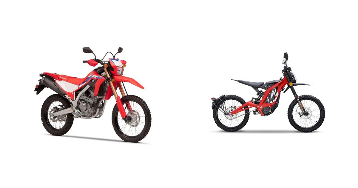 Motorrad Vergleich Honda CRF300L 2023 vs. Sur-Ron Firefly 2021