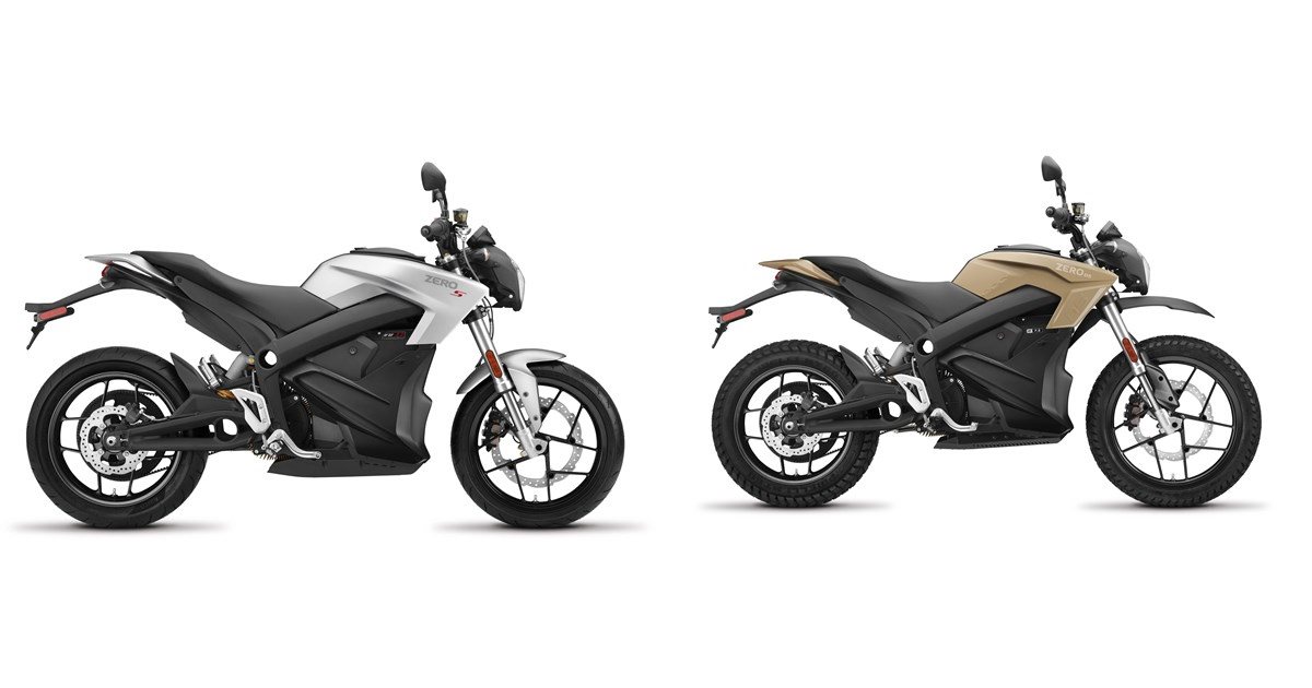 Motorrad Vergleich Zero S 2018 vs. Zero DS 2019