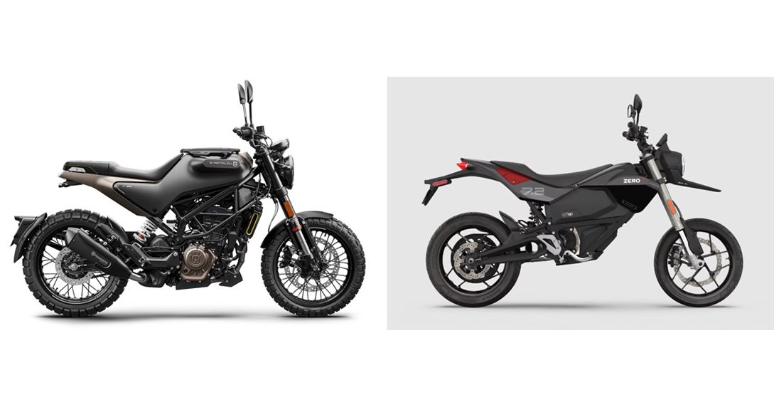 Motorrad Vergleich Husqvarna Svartpilen 125 2022 vs. Zero FXE 2023