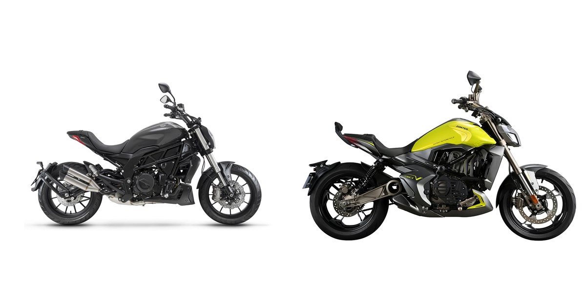 Motorrad Vergleich Benelli 502 C 2020 vs. Zontes 310 V 2022