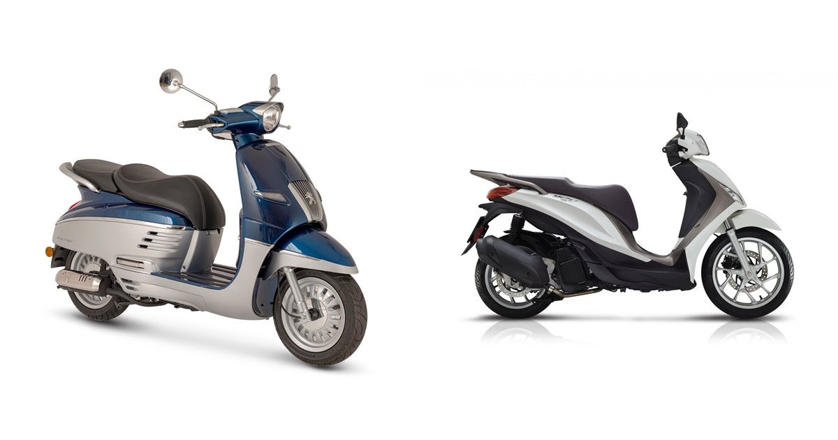 Motorrad Vergleich Peugeot Django 125 ABS 2021 vs. Piaggio Medley 125 ie IGET 2020
