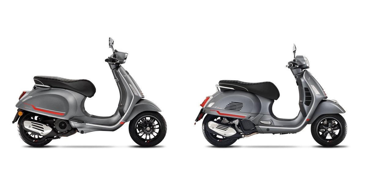 Motorrad Vergleich Vespa Sprint 125 S 2023 vs. Vespa GTS 125 Supersport iGET 2021