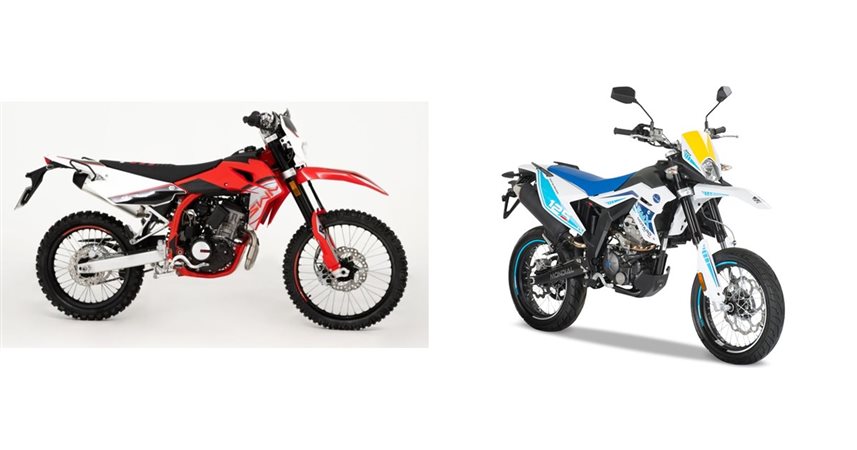 Motorrad Vergleich SWM RS 125 R 2023 vs. FB Mondial SMX 125i Supermoto 2019