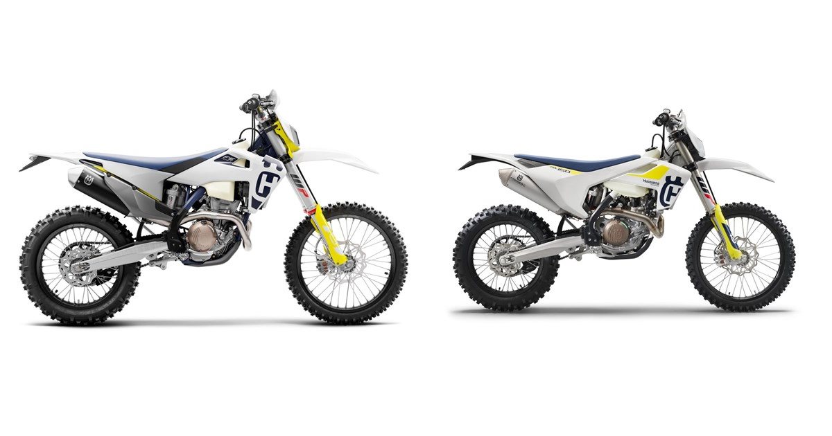 Motorrad Vergleich Husqvarna FE 350 2020 vs. Husqvarna FE 450 2019