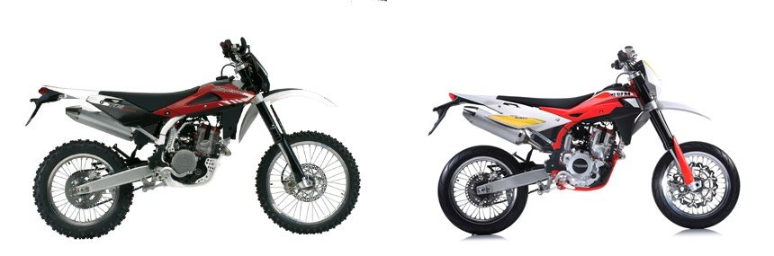 Motorrad Vergleich KTM 500 MX 2008 vs. SWM SM 500 R 2016