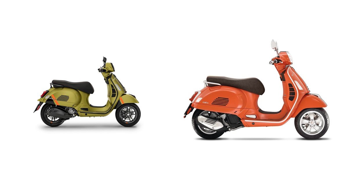 Motorrad Vergleich Vespa GTS 300 Super Sport 2023 vs. Vespa GTS 125 iGET 2021