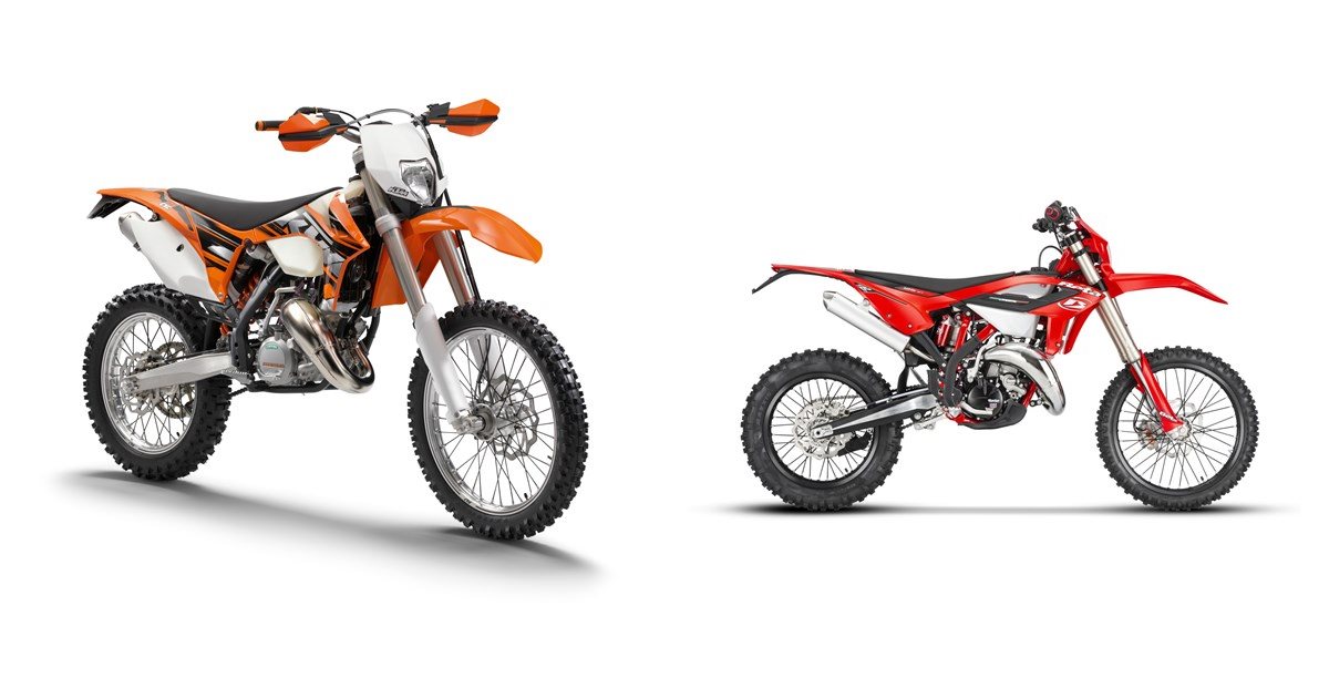 Motorrad Vergleich KTM 125 EXC 2013 vs. Beta RR 125 2T 2023