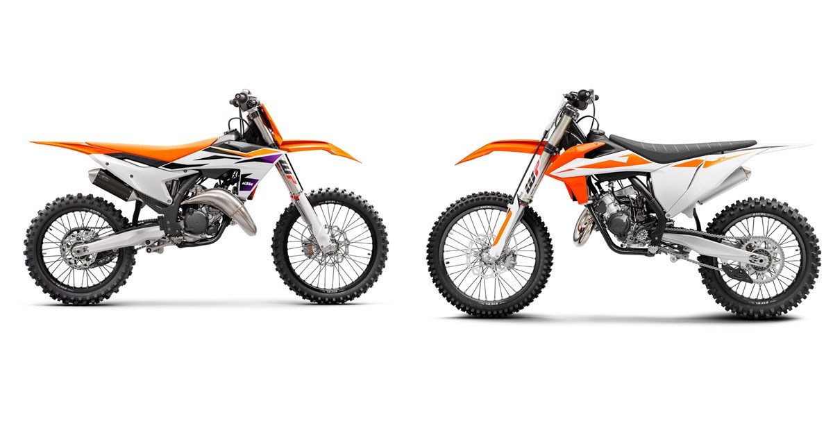 Motorrad Vergleich KTM 125 SX 2024 vs. KTM 125 SX 2019