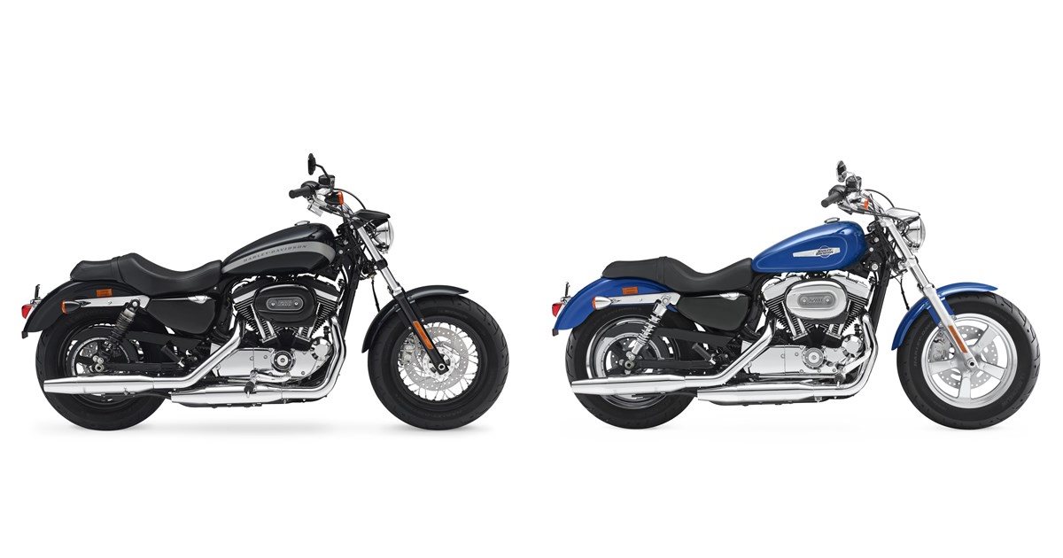 Motorrad Vergleich Harley-Davidson Sportster XL 1200C Custom 2018 vs ...