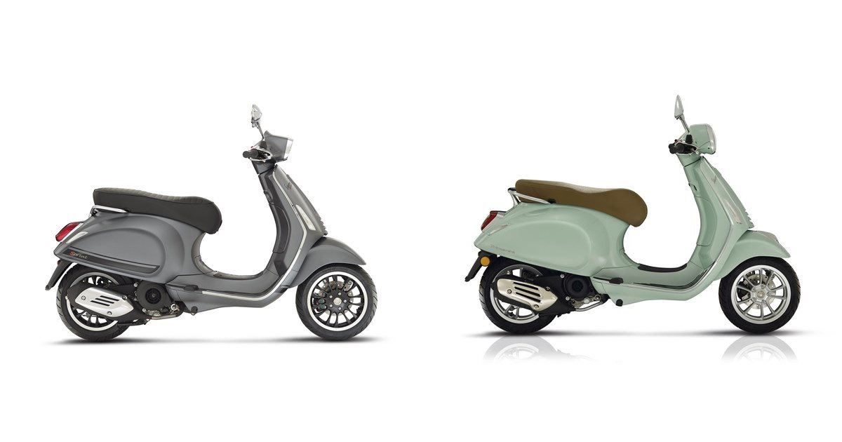 Motorrad Vergleich Vespa Sprint 50 S 2016 vs. Vespa Primavera 50 4T 2020