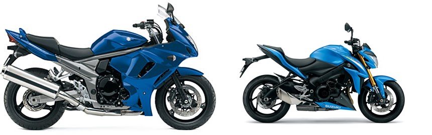 Motorrad Vergleich Suzuki GSX 1250 F 2012 vs. Suzuki GSX-S1000 2015