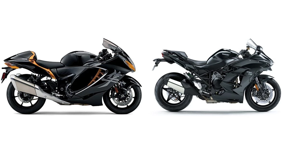 Motorrad Vergleich Suzuki Hayabusa 2021 vs. Kawasaki Ninja H2 SX 2018