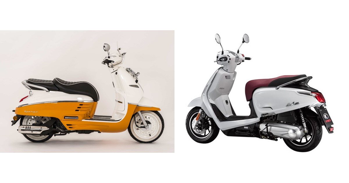 Motorrad Vergleich Peugeot Django 125 Evasion 2019 vs. Kymco New Like 125 2019