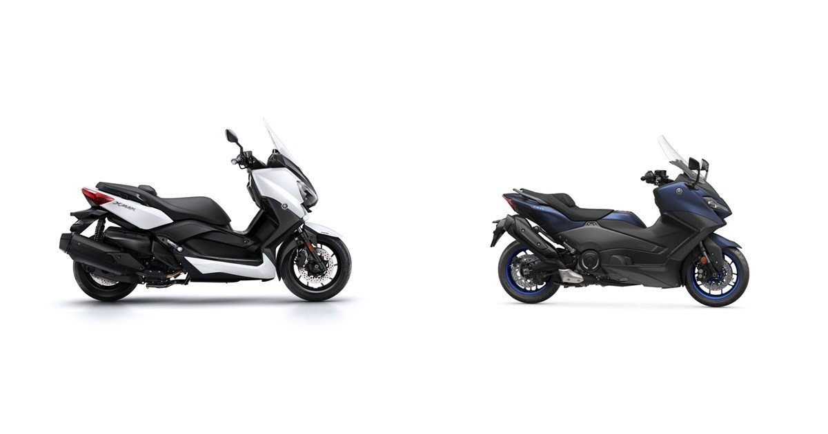 Motorrad Vergleich Yamaha XMAX 400 2017 vs. Yamaha TMAX 2023