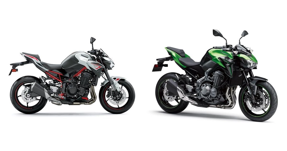Motorrad Vergleich Kawasaki Z900 70kW 2022 vs. Kawasaki Z900 2018