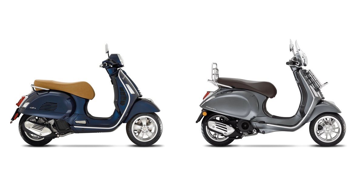 Motorrad Vergleich Vespa GTS 125 2022 vs. Vespa Primavera 125 Touring 2023