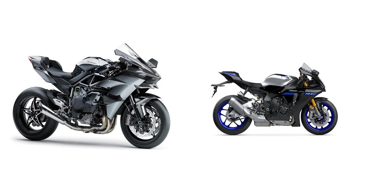 Kawasaki Ninja H2R 2017 vs Yamaha R1M 2023