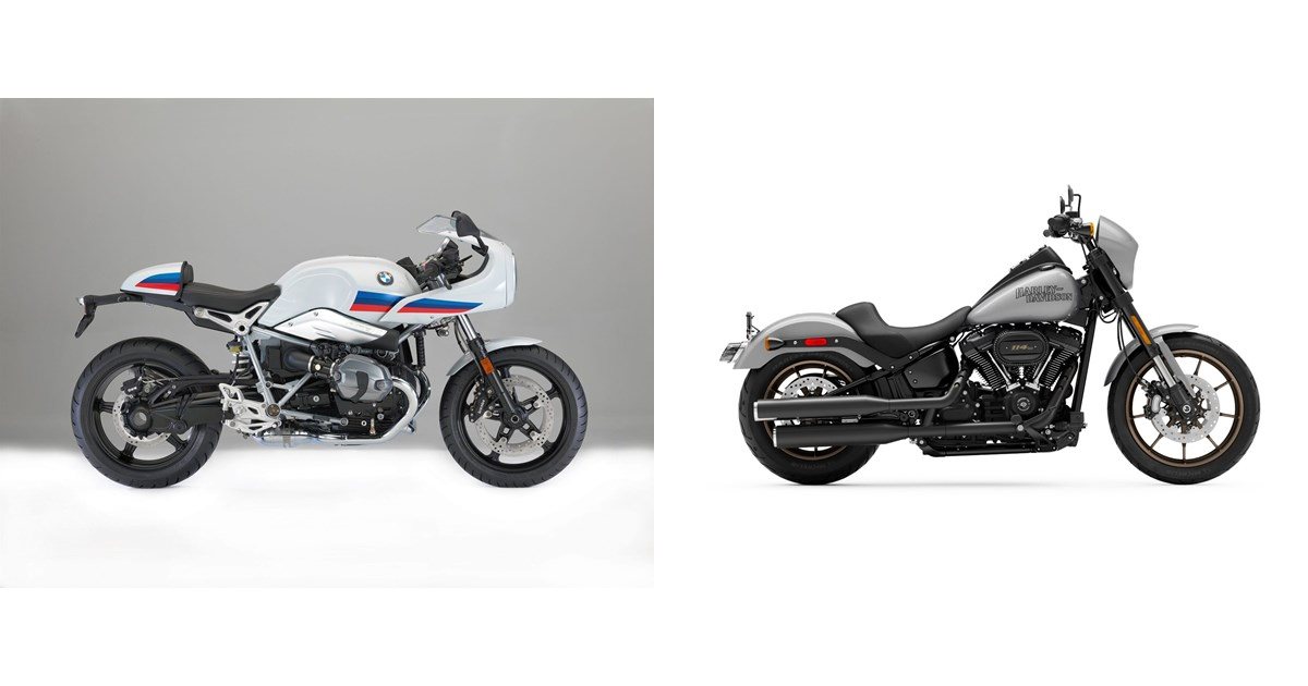 Motorrad Vergleich BMW R nineT Racer 2020 vs. Harley-Davidson Softail ...