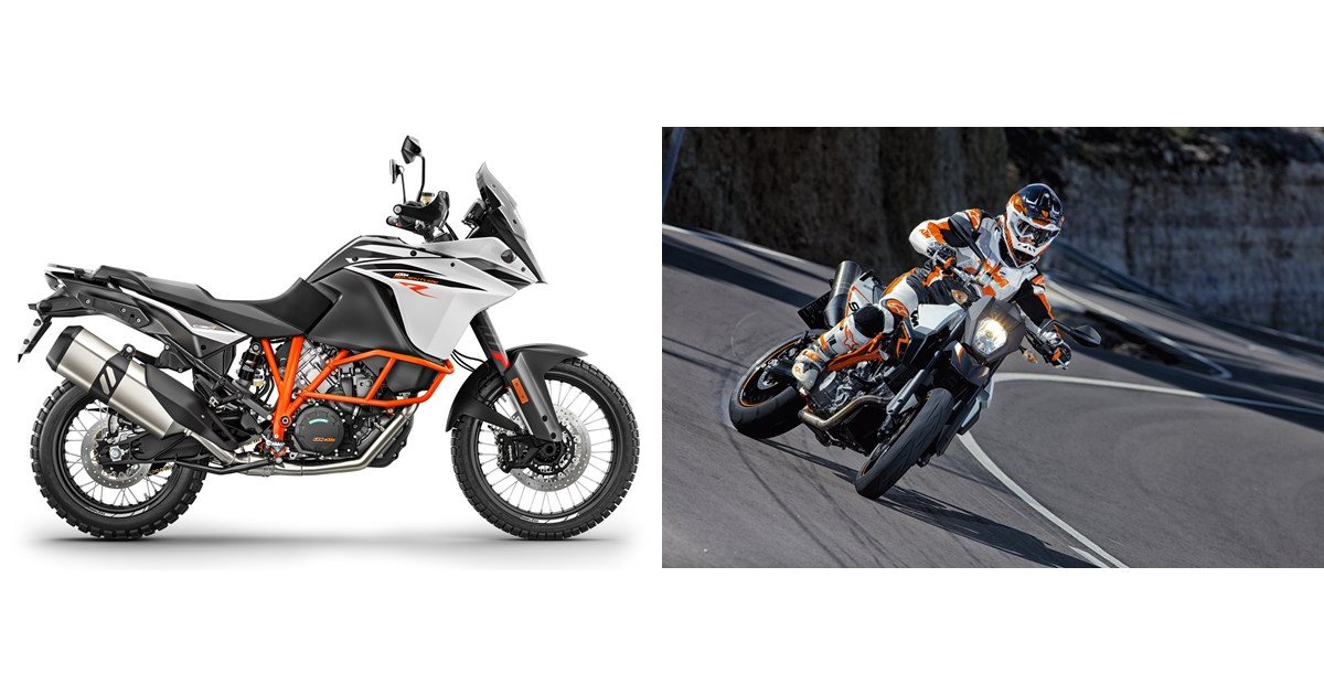 Motorrad Vergleich KTM 1090 Adventure R 2018 vs. KTM 990 Supermoto R 2014