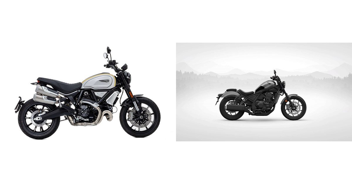 Motorrad Vergleich Ducati Scrambler 1100 PRO 2020 vs. Honda CMX1100 ...