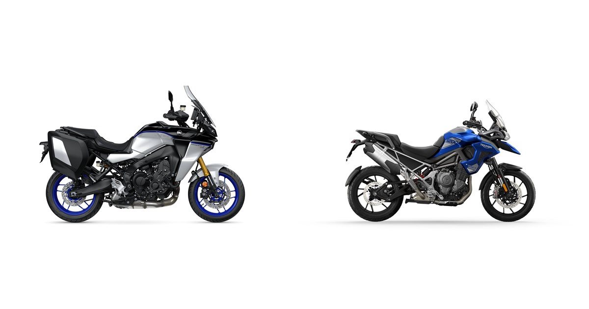 Comparaison des motos Yamaha Tracer 9 GT+ 2023 VS. Triumph Tiger 1200 GT PRO 2022