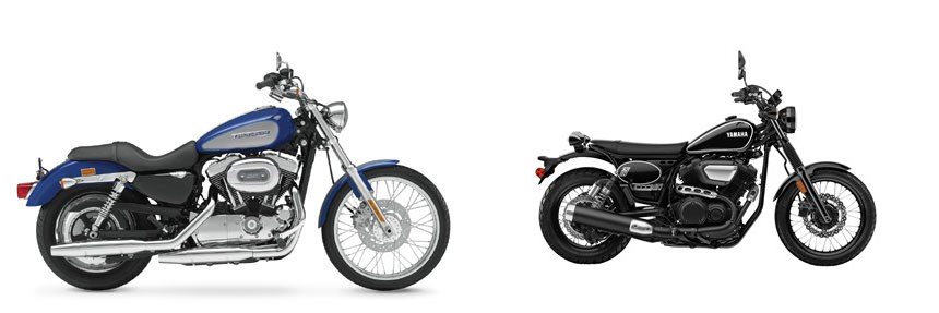 Motorrad Vergleich Harley-Davidson Sportster XL 1200C Custom 2009 vs ...