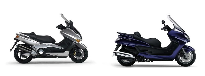 Motorrad Vergleich Yamaha T-MAX 500 2005 vs. Yamaha Majesty 400 2005