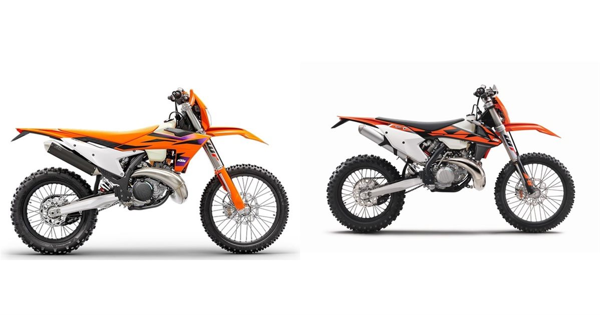 Motorrad Vergleich KTM 300 EXC 2024 vs. KTM 300 EXC TPI 2018