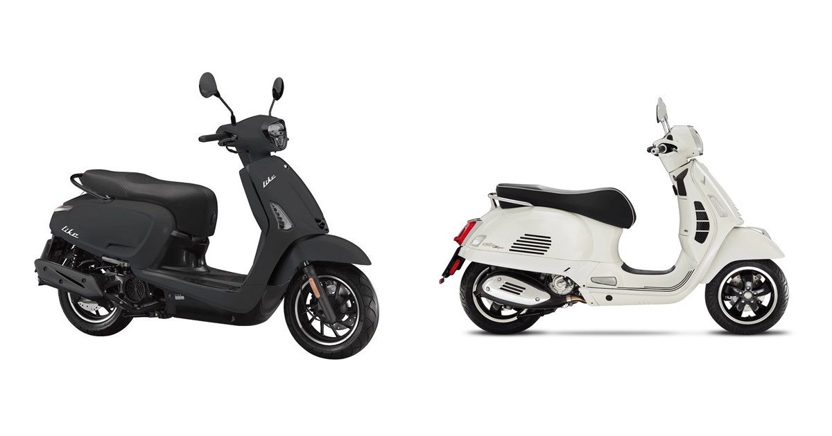 Motorrad Vergleich Kymco Like II 125i CBS 2021 vs. Vespa GTS 300 Super 2022