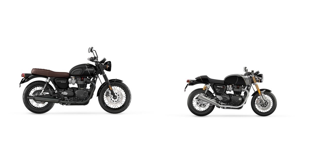 Motorrad Vergleich Triumph Bonneville T120 Black 2023 vs. Triumph ...