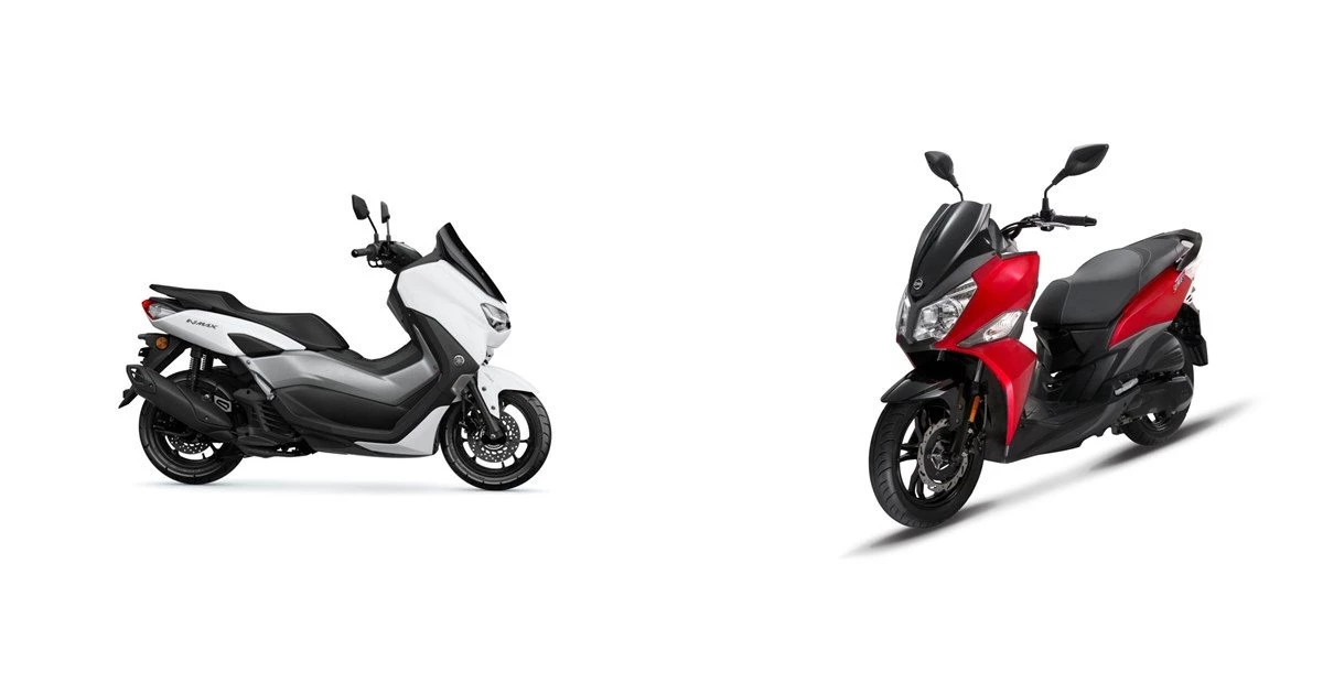 Motorrad Vergleich Yamaha NMAX 125 2023 vs. Sym Jet 14 125 2021