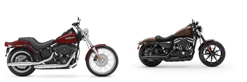 Motorrad Vergleich Harley-Davidson Softail Night Train FXSTB 2009 vs ...