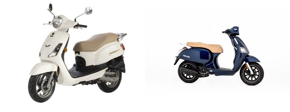 Motorrad Vergleich Sym Fiddle II 50 2013 vs. Online Memory 50 ABS 2022