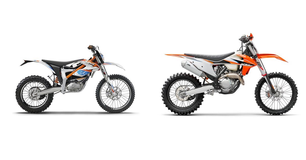 Motorrad Vergleich KTM Freeride E-XC 2016 vs. KTM 250 EXC-F 2021