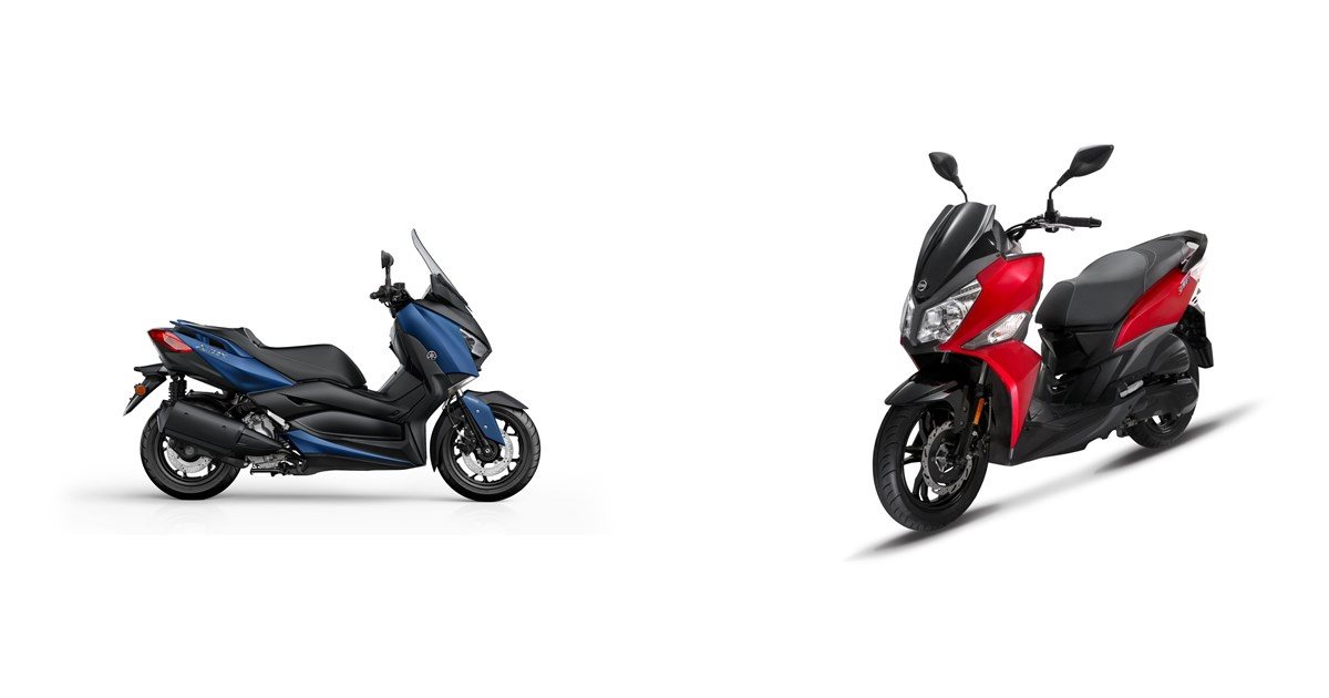 Motorrad Vergleich Yamaha XMAX 300 2019 vs. Sym Jet 14 125 2021