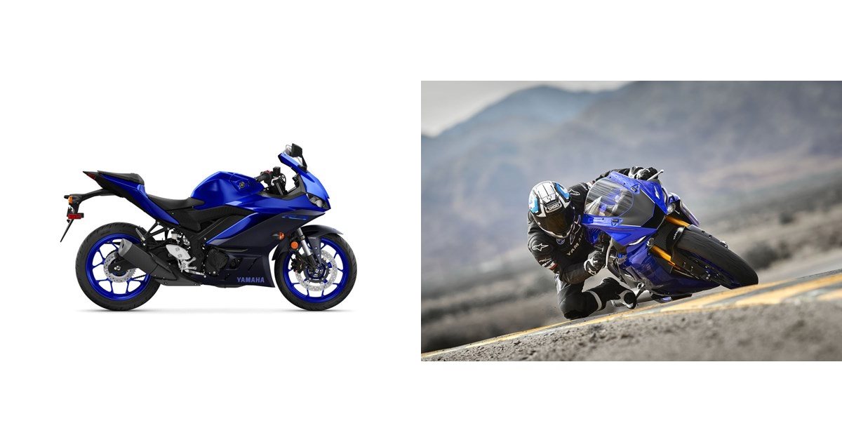 Motorrad Vergleich Yamaha R3 2022 vs. Yamaha YZF-R6 2019
