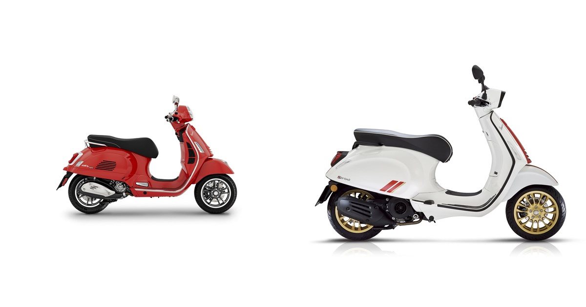 Motorrad Vergleich Vespa Gts 300 Super 2023 Vs Vespa Sprint 125 Racing