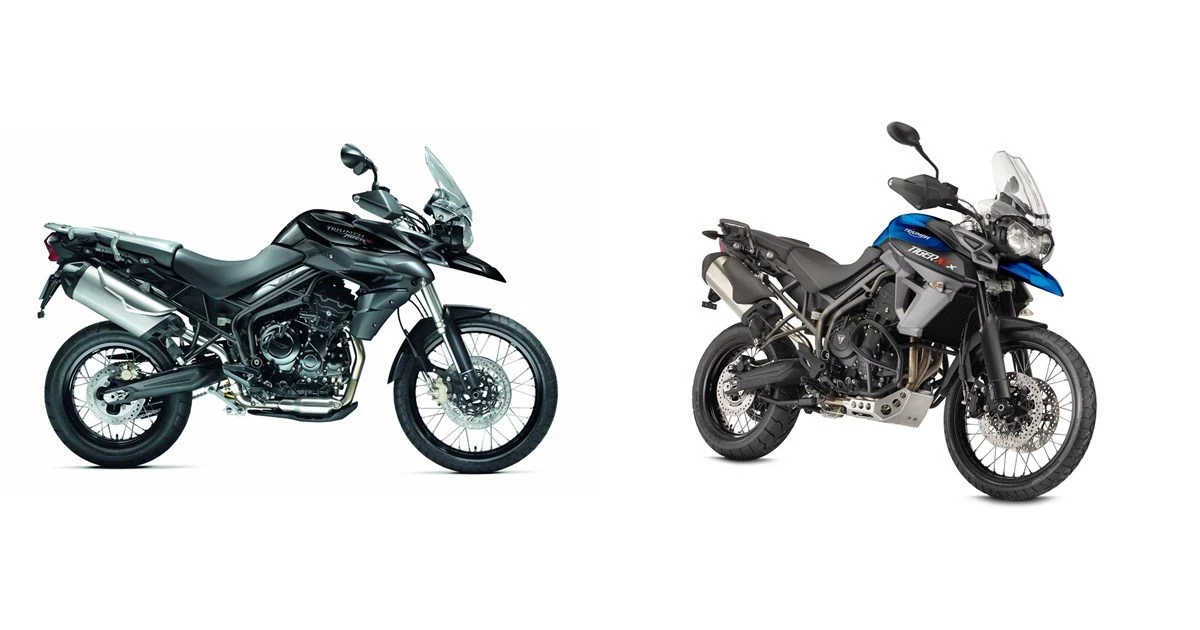 Motorrad Vergleich Triumph Tiger 800 XC 2013 vs. Triumph Tiger 800 XCx 2018
