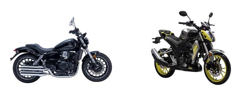 Motorrad Vergleich Benda Funrider 125i 2022 vs. United Motors UM XTREET ...